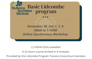 Lidcombe Program – Stuttering Specialists Montreal